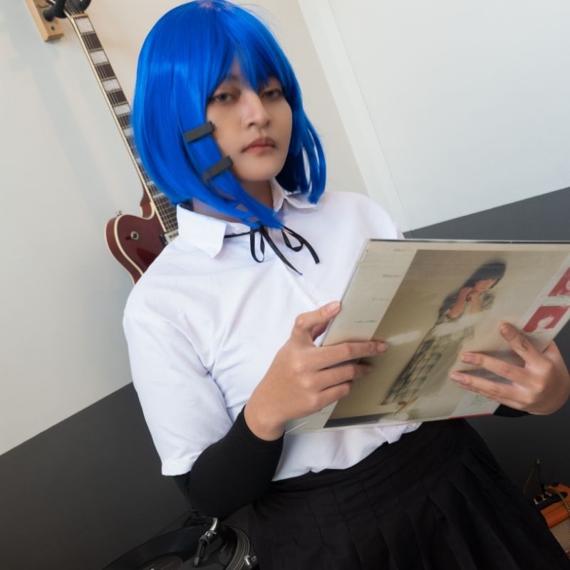 Jual Ryo Yamada Bocchi The Rock Cosplay(MINUS KEMEJA) | Shopee Indonesia