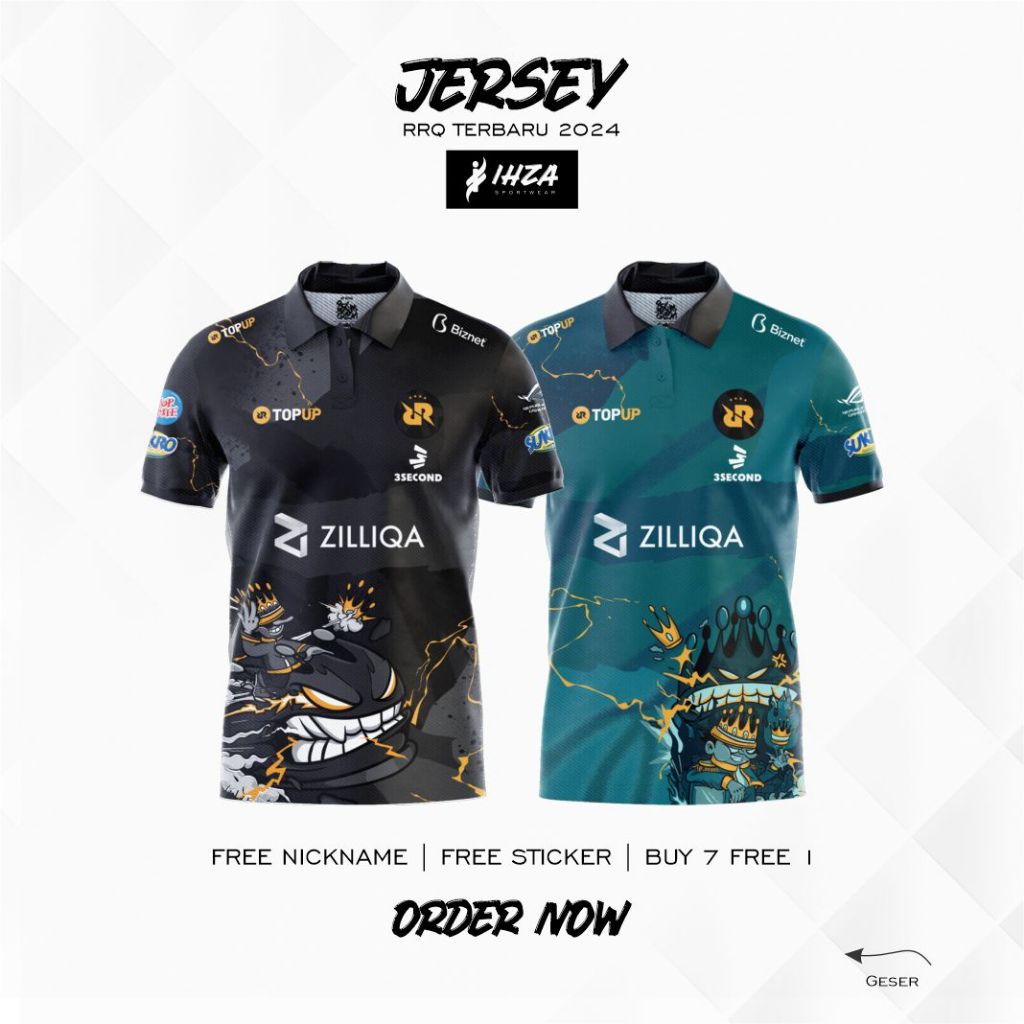 Jual Jersey RRQ Terbaru 2024 MPL S13 Free Nickname & Sticker RRQ ...