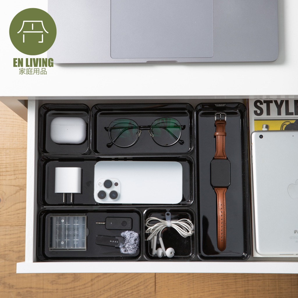 Jual EN LIVING Stackable Storage Box BLACK / Organizer Box / Kotak ...