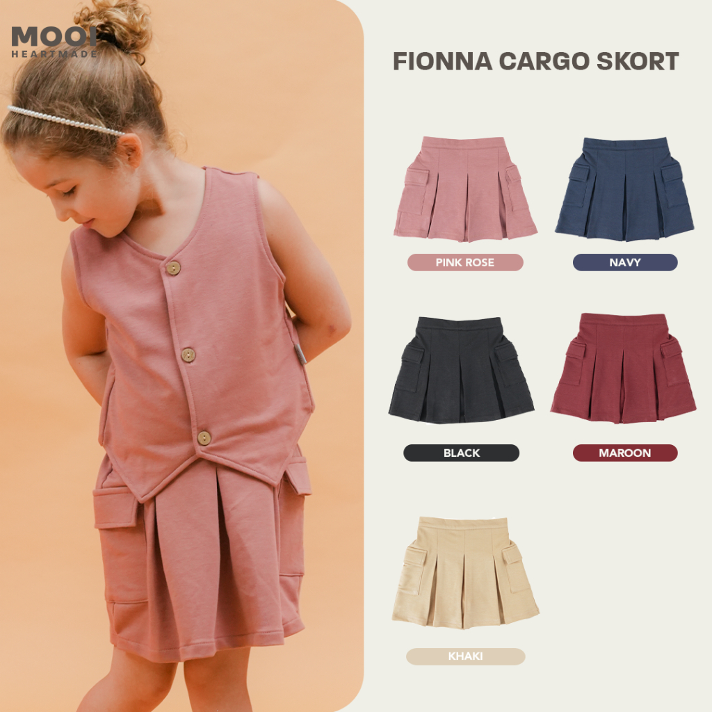 Jual Mooi Rok Celana Skort Anak Perempuan Fionna Cargo Skort Pants ...