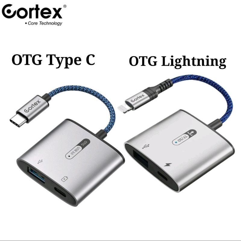 Jual Cortex MH366 / MH356 OTG Type C/Lightning to USB 3.0 + Charging ...