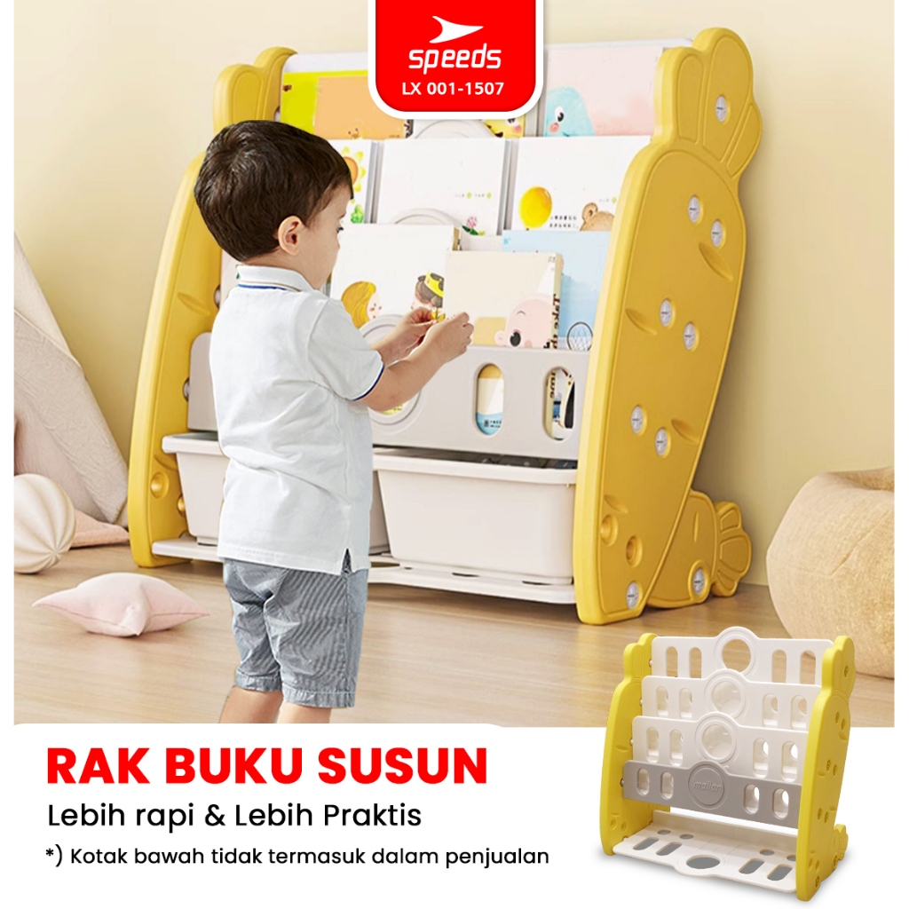 Jual MOLION SNI Book Organizer Rak Susun Buku Anak Buku Belajar Majalah ...