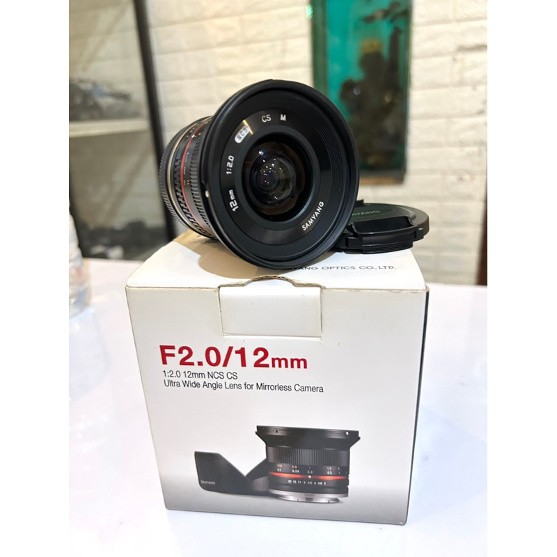 Jual LENSA CANON SAMYANG 12MM /F2.0 ULTRA WIDE ANGLE CEMBUNG FOR ...