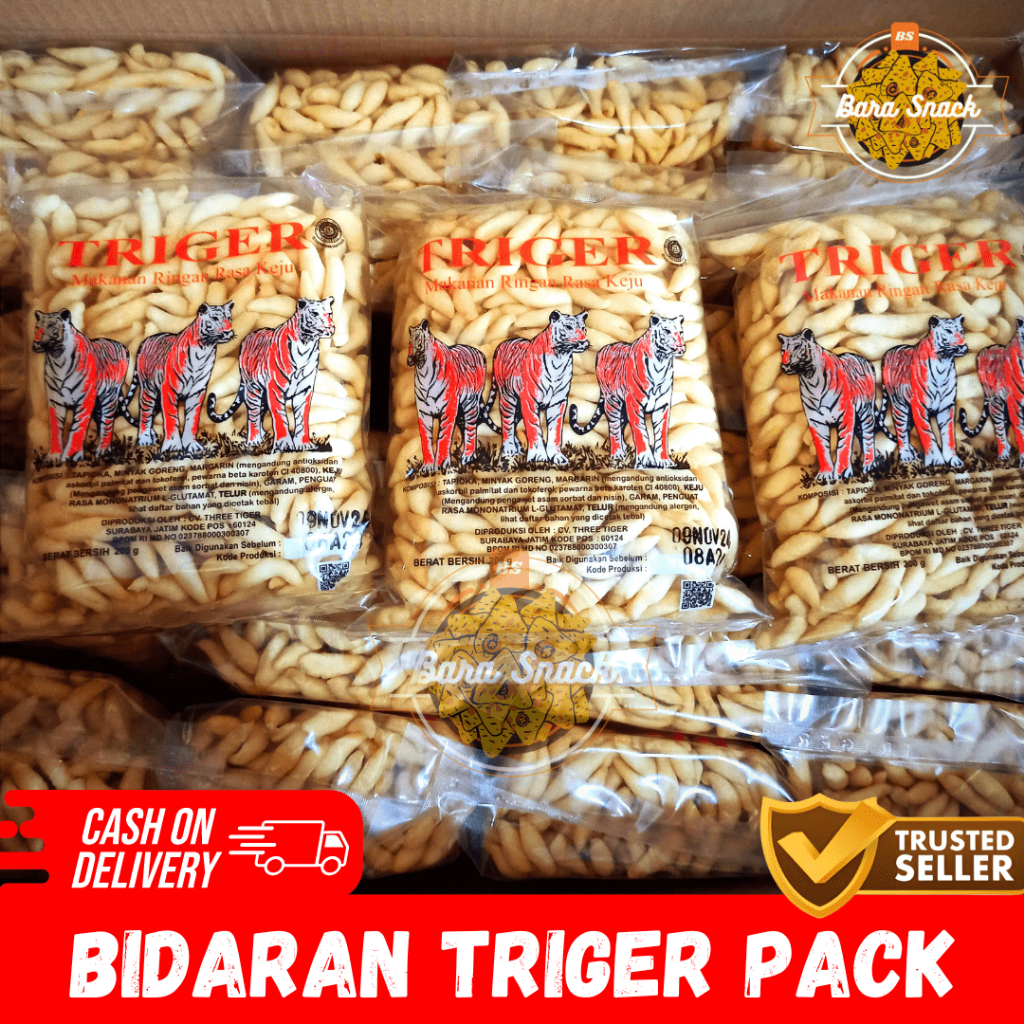Jual [ 200gr ] Bidaran Keju Mini Triger Pack / Stik Gabus / Widaran ...