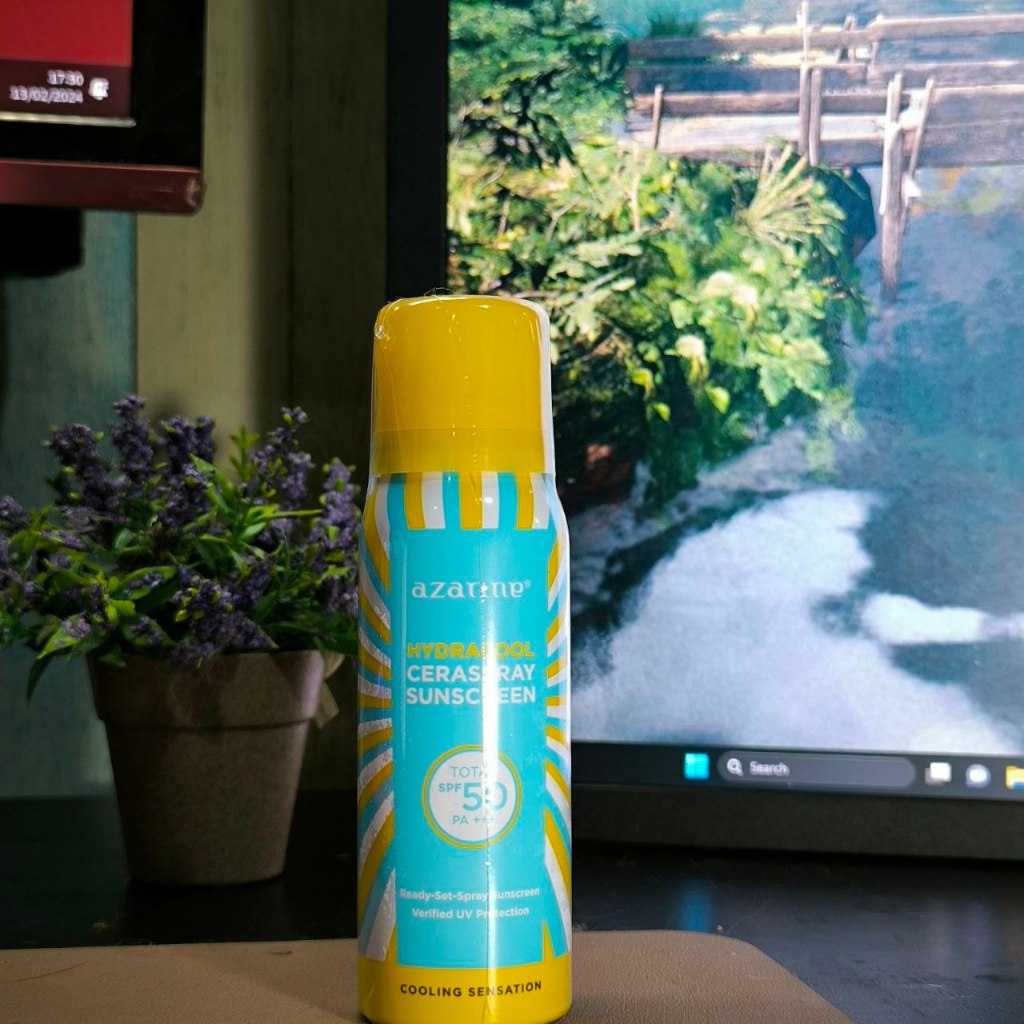 Jual Azarine Ceraspray Sunscreen Spray SPF 50 PA+++ with Cooling ...
