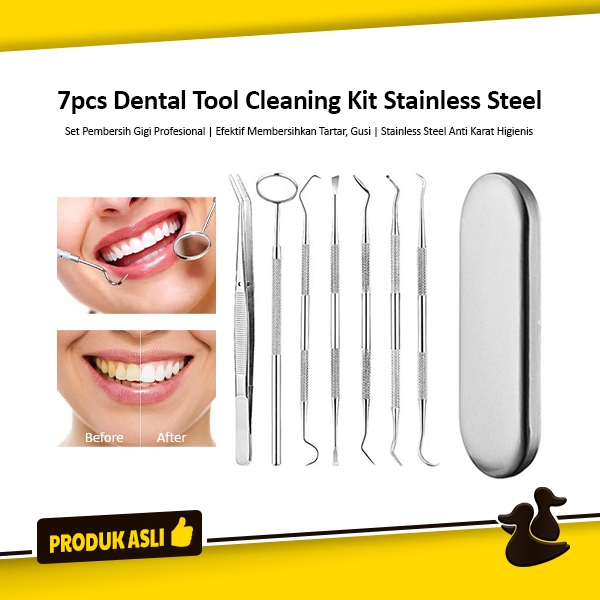 Jual 7pcs Professional Dental Care Dentist Scaler Alat Pembersih Gigi ...