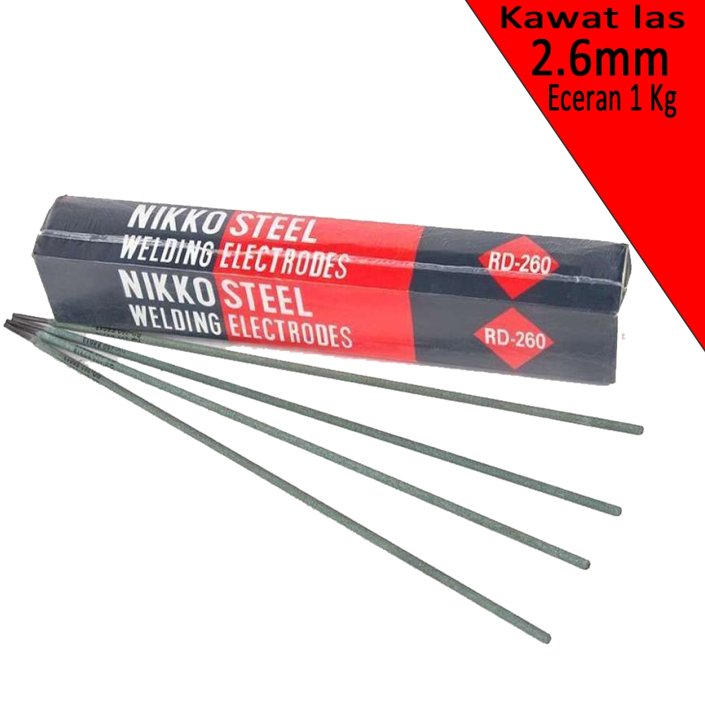 Jual 1 KG NIKKO Kawat Las 2.6mm Welding Elektrodes 2.6 x 350 mm Stick Las Elektroda Lidi las ...