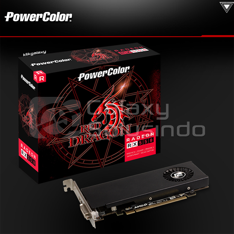 Jual POWERCOLOR Radeon RX 550 RED DRAGON Low Profile 4GB GDDR5 - VGA RX550 DDR5 | Shopee Indonesia