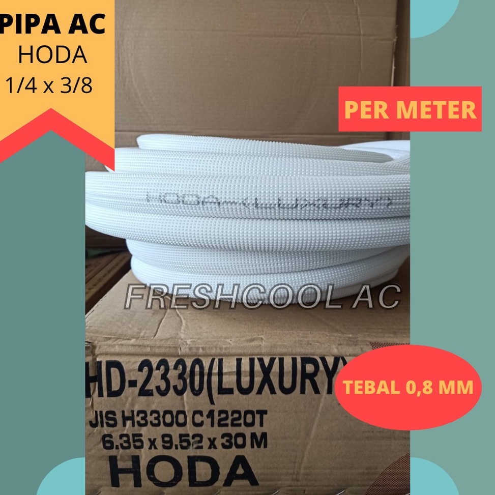 Jual LIMITLESS PIPA AC HODA 14 X 38 UTK AC 12 PK 1 PK PER METER TEBAL 8 ...