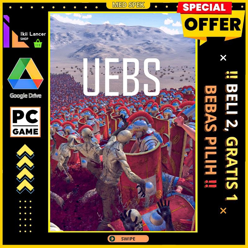Jual Ultimate Epic Battle Simulator - PC LAPTOP GAMES - CARA INSTALL MUDAH! | Shopee Indonesia