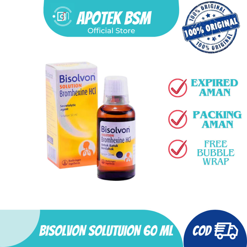 Jual Bisolvon Solution Obat Batuk Berdahak Cairan untuk Nebulizer isi ...