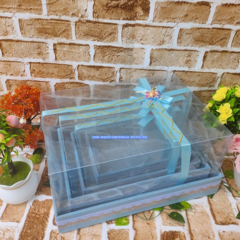 Jual Kotak Seserahan Pernikahan Set Lengkap Isi 4 Box Hantaran Parcel Mika | Shopee Indonesia
