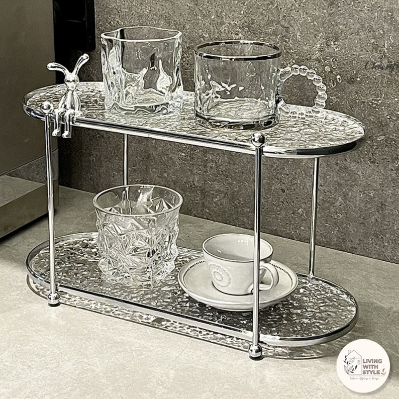Jual Living With Style - Rabbit Edition Acrylic Ripple Rack Silver ...