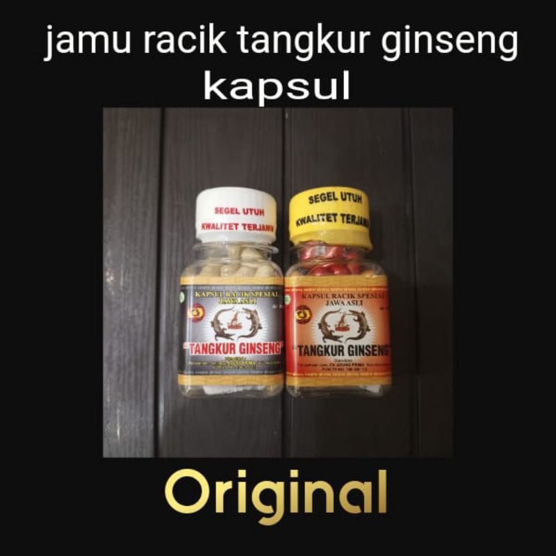 Jual jamu racik TANGKUR GINGSENG KAPSUL lebih berkhasiat isi 30pcs ...