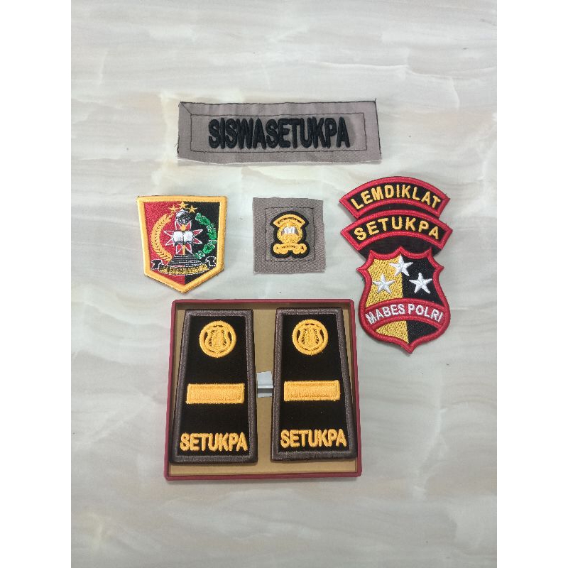 Jual jual SET BORDIR PDL SETUKPA pangkat setukpa bet lemdiklat ...