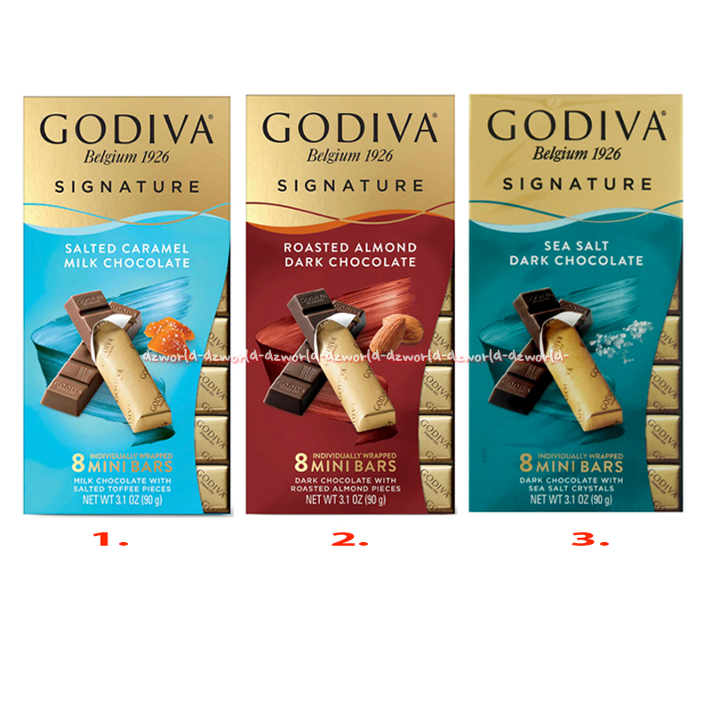 Jual Godiva Signature 90gr Salted Caramel Milk Chocolate Mini Bar ...