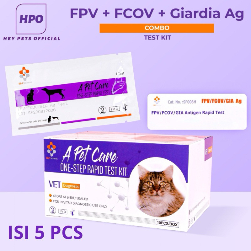 Jual Test Kit Combo FPV + FCOV + Giardia Ag Combo Test 3 - 5pcs Esp ...