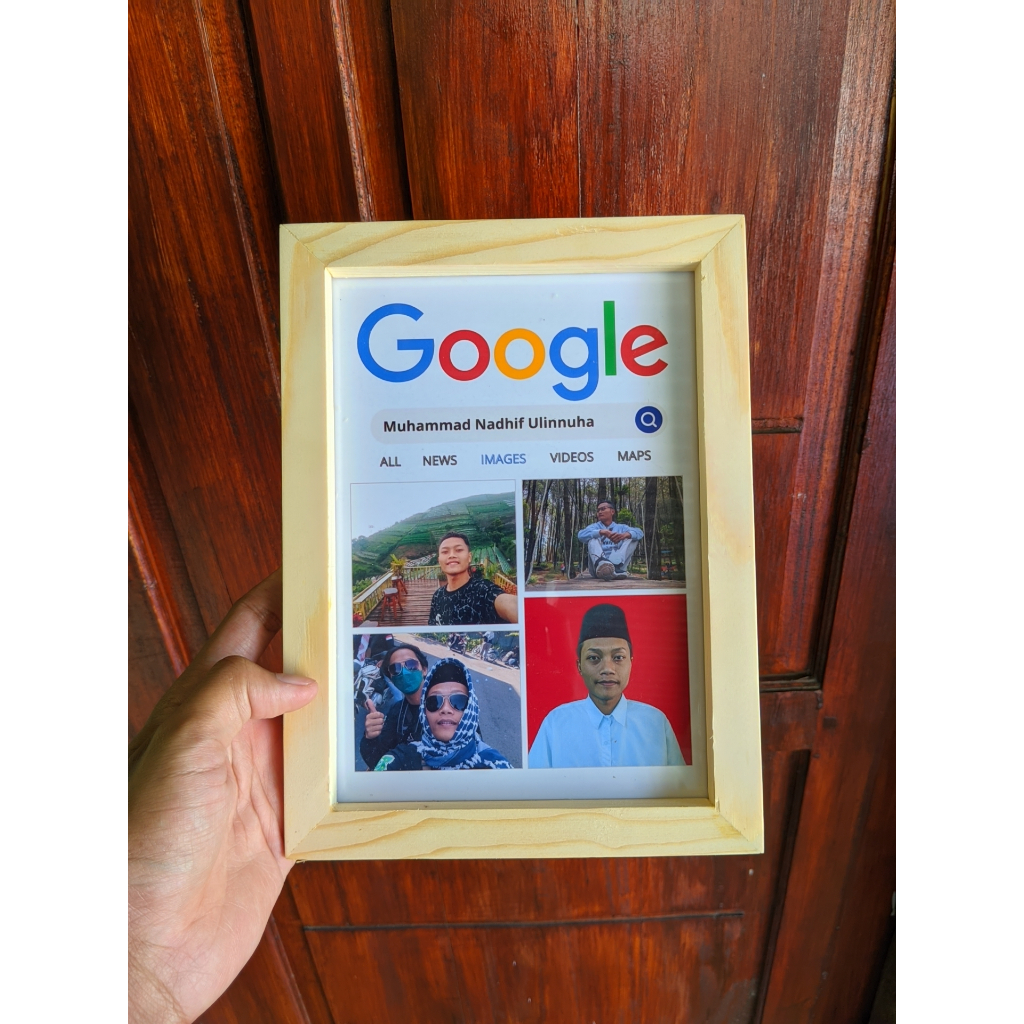 Jual Frame 2D Single Acrylic Model G00gle | Frame Hadiah Custom Free ...