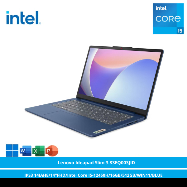 Jual [FREE MOUSE WIRELESS] Lenovo Ideapad Slim 3 83EQ003JID [IPS3 ...