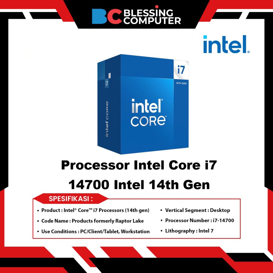 Jual Processor Intel Core i7 14700 Intel 14th Gen | Shopee Indonesia