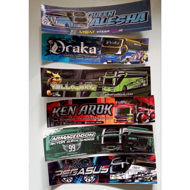 Jual stiker bus telolet basuri isi 5pcs | Shopee Indonesia