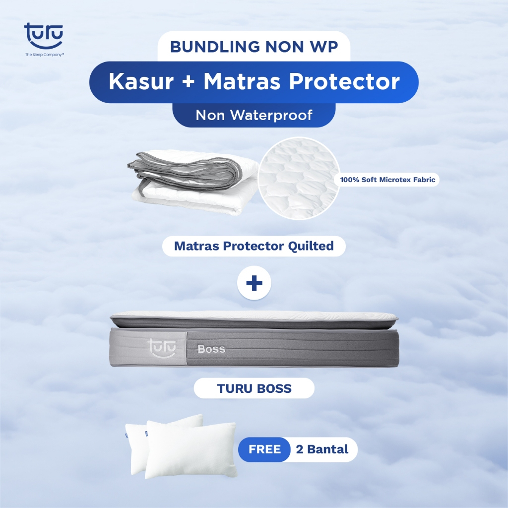 Jual Turu - Kasur Pocket Spring Bed TURU BOSS ukuran 200x200 (Super King Size) Free Bantal ...