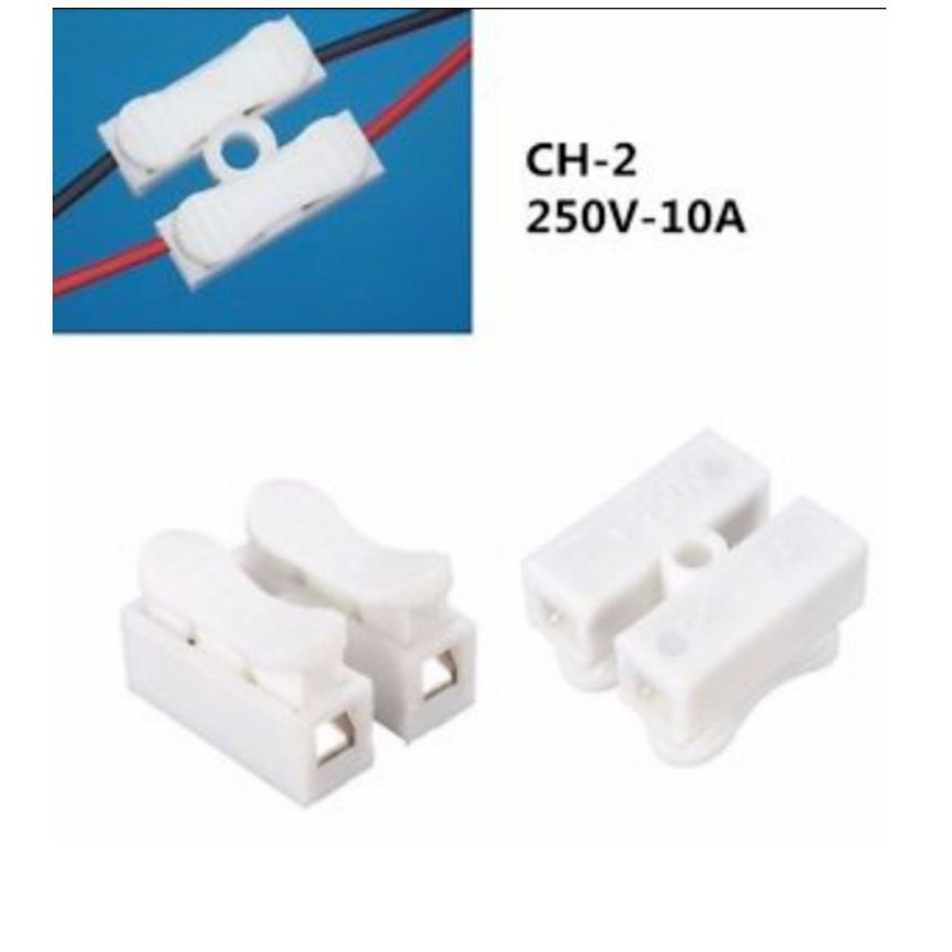 Jual CH-2 Quick Connect 2 Wire Connector Spring Terminal Sambungan ...