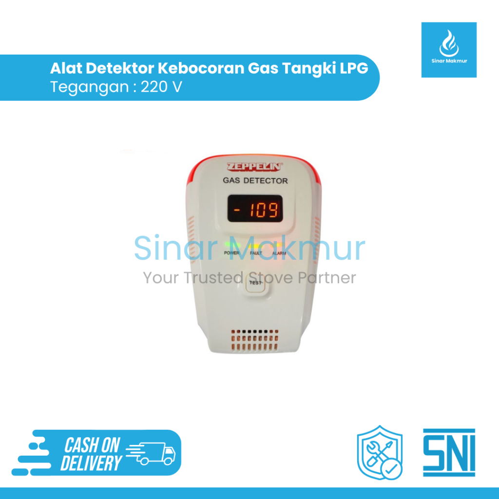 Jual Zeppelin Alat Detektor Kebocoran Gas Tangki LPG | Alarm Detector ...