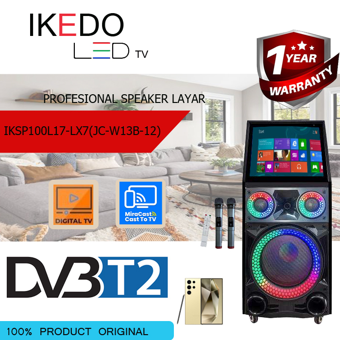 Jual IKEDO IKSP100L17AX7 Video Speaker With LCD TV Digital 17inch Free ...