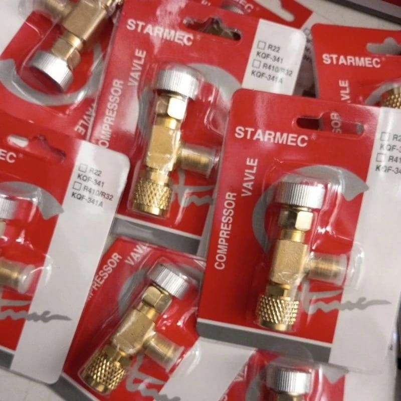 Jual adapter kran -kQF-341A-R410brand starmec ( DARI R22 KE R32 ) (1/4' KE 5/16 IN) | Shopee ...