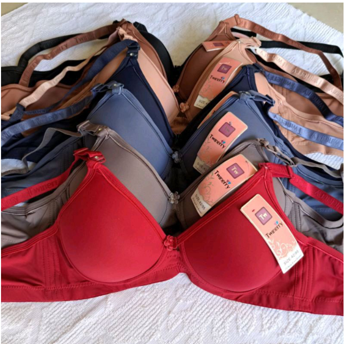 Jual CUCI GUDANG BRA TWINERY B5 WARNA RANDOM Tanpa Kawat Kait 3 Busa Sedang Super Soft Bh Wanita ...