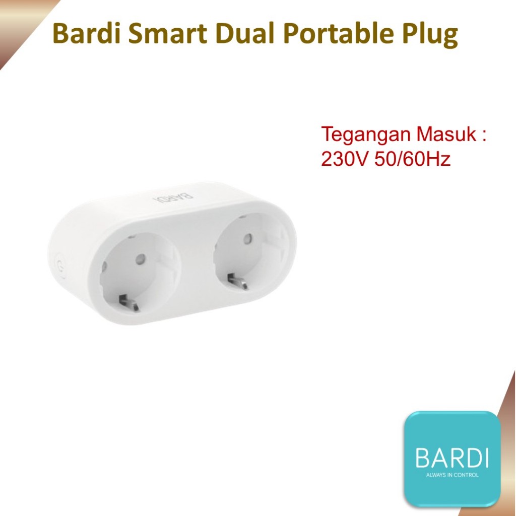 Jual Bardi Smart Dual Portable Plug | Shopee Indonesia