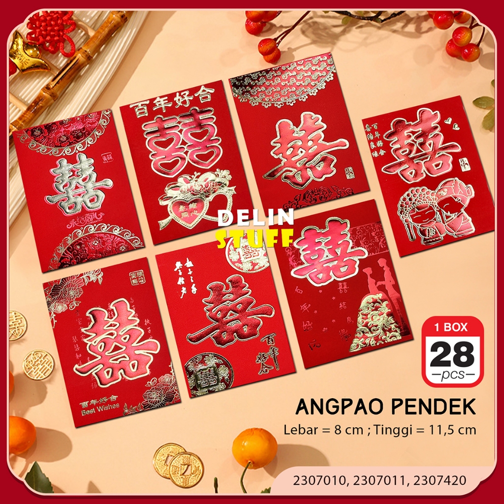 Jual Angpao Pendek Pernikahan Angpao Wedding Angpau Pernikahan isi 28 ...