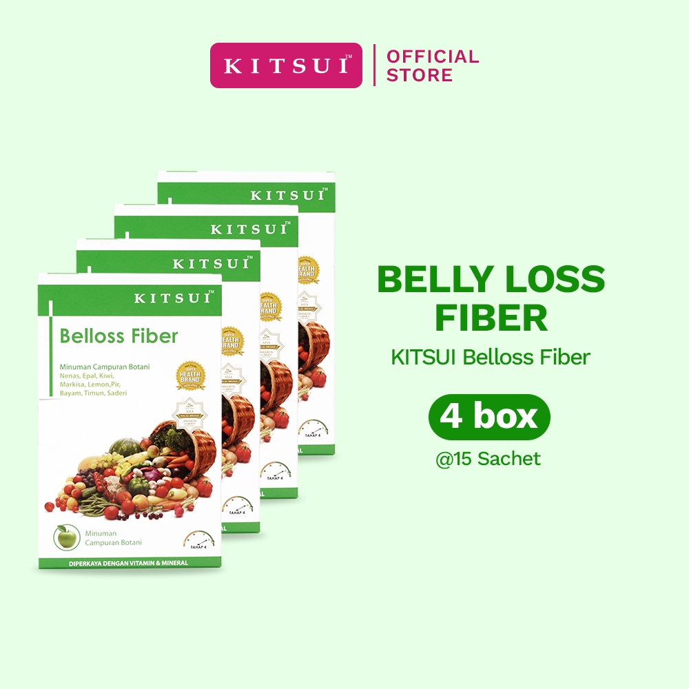 Jual Bundle Isi 4 - KITSUI Belloss Fiber (Belly Loss Fiber) | Shopee ...