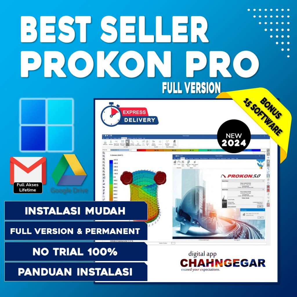 Jual Prokon 5 Full Version Lisensi Lifetime Structural Engineering ...