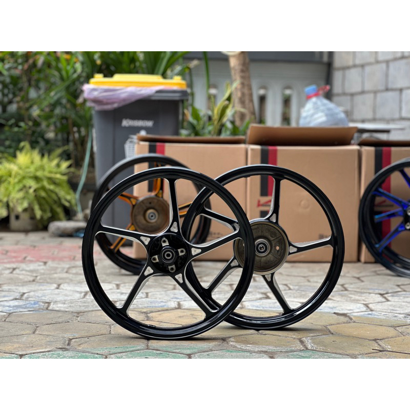 Jual vleg enkei rossi vrossi twotone hitam kombinasi merah blue orange ...