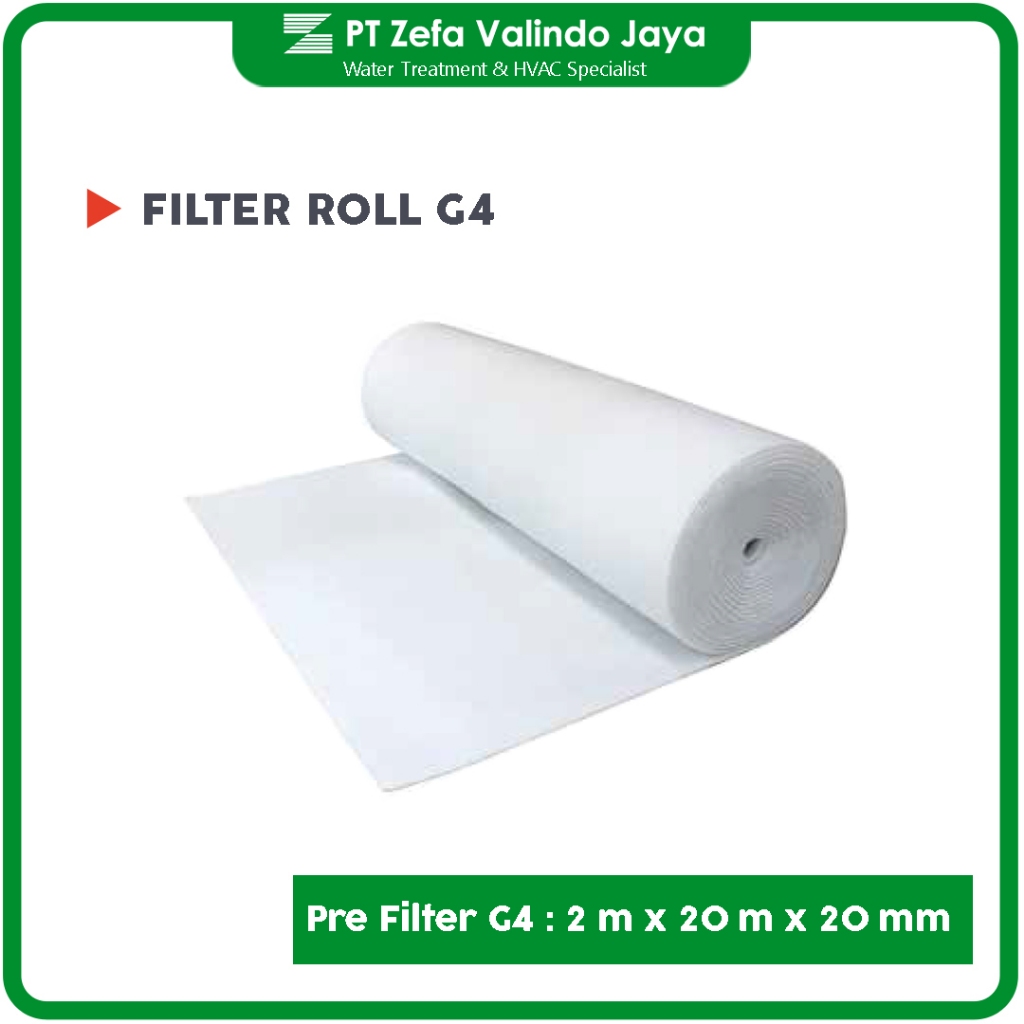Jual Filter Roll AHU G4 2 m x 20 m x 20 mm | Pre Filter Udara AHU HVAC | Shopee Indonesia