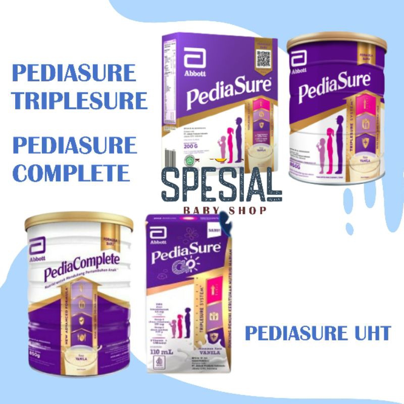 Jual PEDIASURE ALL VARIAN 1-10TH TRIPLESURE COMPLETE 850G 400G 900G 200G SUSU PERTUMBUHAN SUSU ...