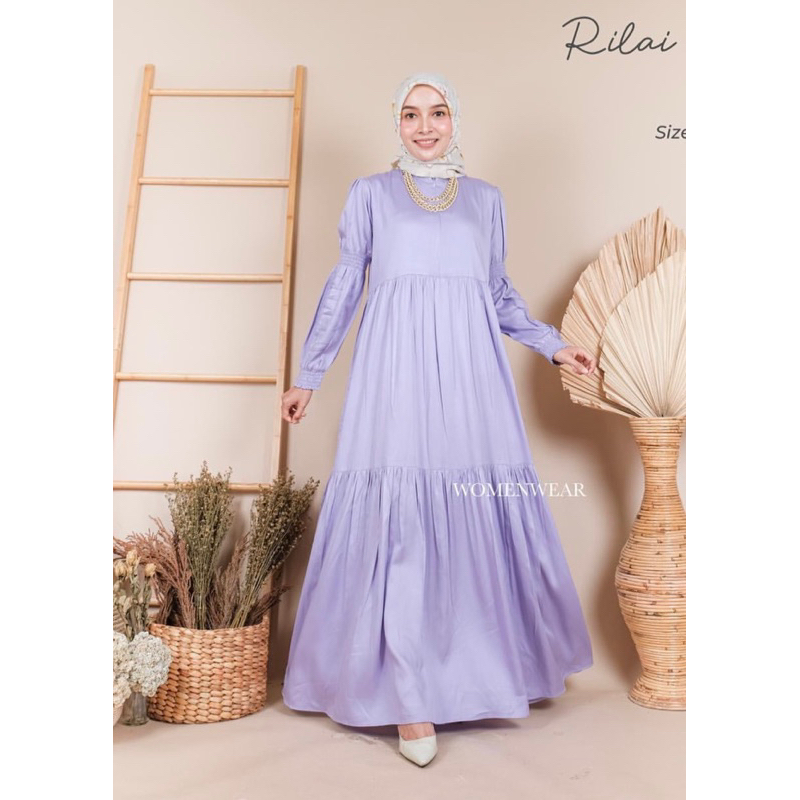 Jual rilai dress lilac | Shopee Indonesia