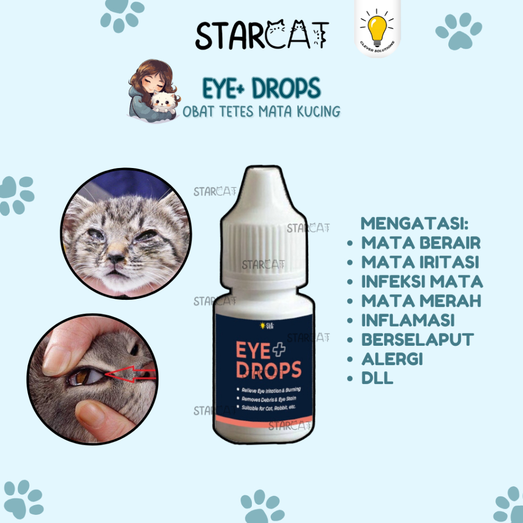 Jual SC Clever Solutions Eye Plus Drops Obat Tetes Sakit Mata Kucing ...