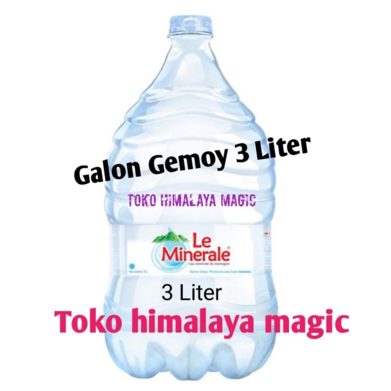 Jual Le Minerale Galon Gemoy 3 Liter | Shopee Indonesia