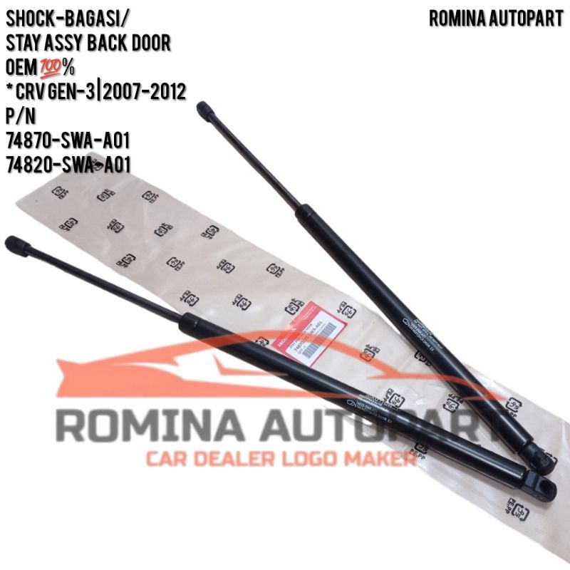 Jual SHOCK BAGASI PINTU BELAKANG HONDA CRV GEN 3 2007-2012 ORIGINAL 1SET | Shopee Indonesia
