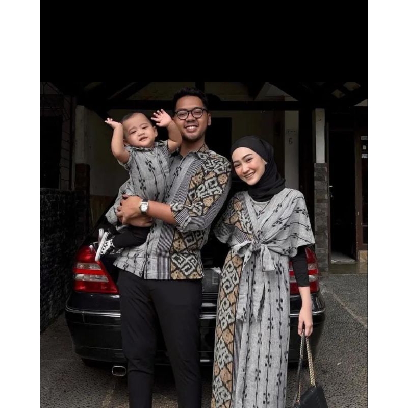 Jual ( READY STOK ) BAJU COUPLE DRESS TENUN CLARA MAXXY ABU PASANGAN ...