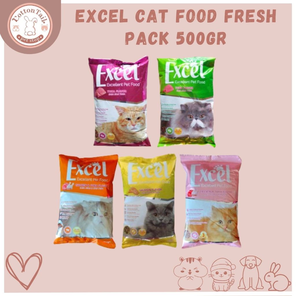 Jual EXCEL CAT FOOD 500GR Fresh Pack / Makanan Kucing Excel Adult ...