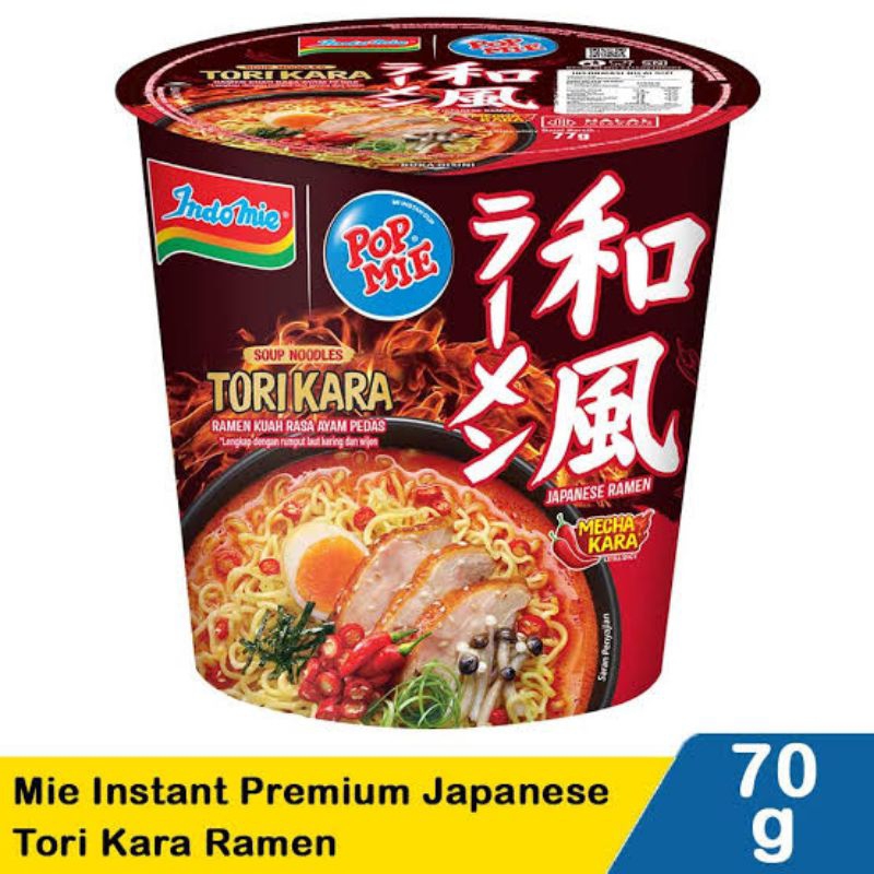 Jual POP MIE REGULER RAMEN KUAH RASA TORI KARA SATUAN | Shopee Indonesia