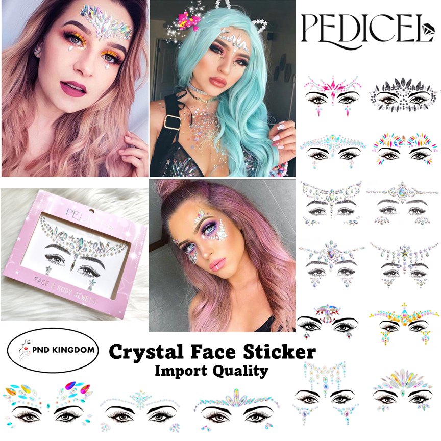 Jual [NEW PDC] Rhinestones 3D Face Gems / Face Crystal Sticker Wajah ...