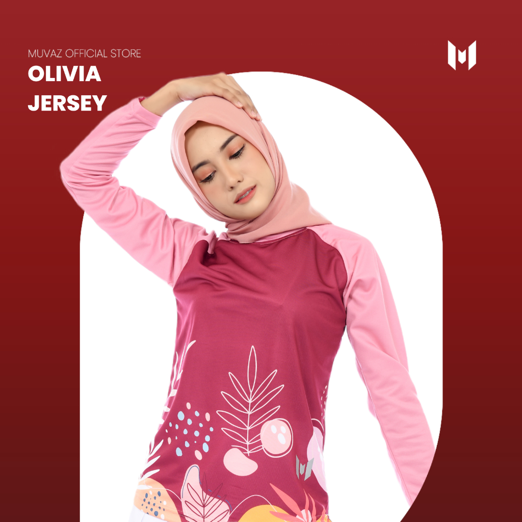 Jual Muvaz Olivia - Kaos Olahraga Muslimah Dryfit Motif | Shopee Indonesia