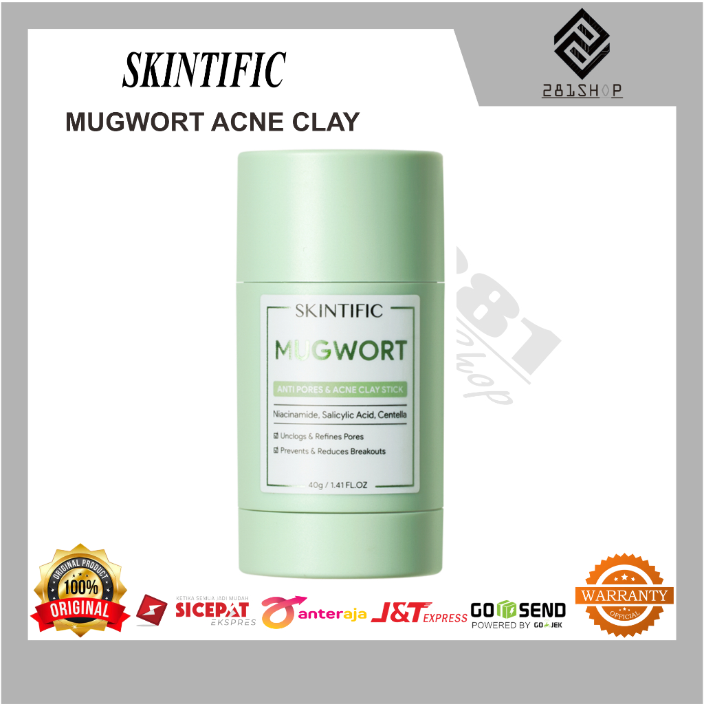 Jual Skintific Mugwort Clay Stick Mask 40g | Shopee Indonesia