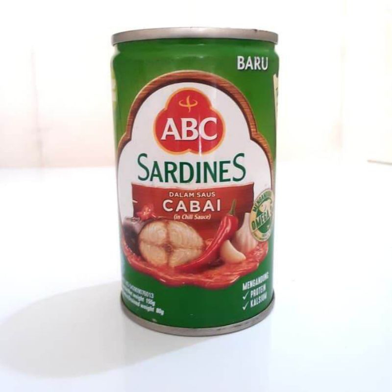 Jual Sarden ABC Cabai 155kg Dus Isi 60 kaleng / Sarden ABC Cabai 155grm ...