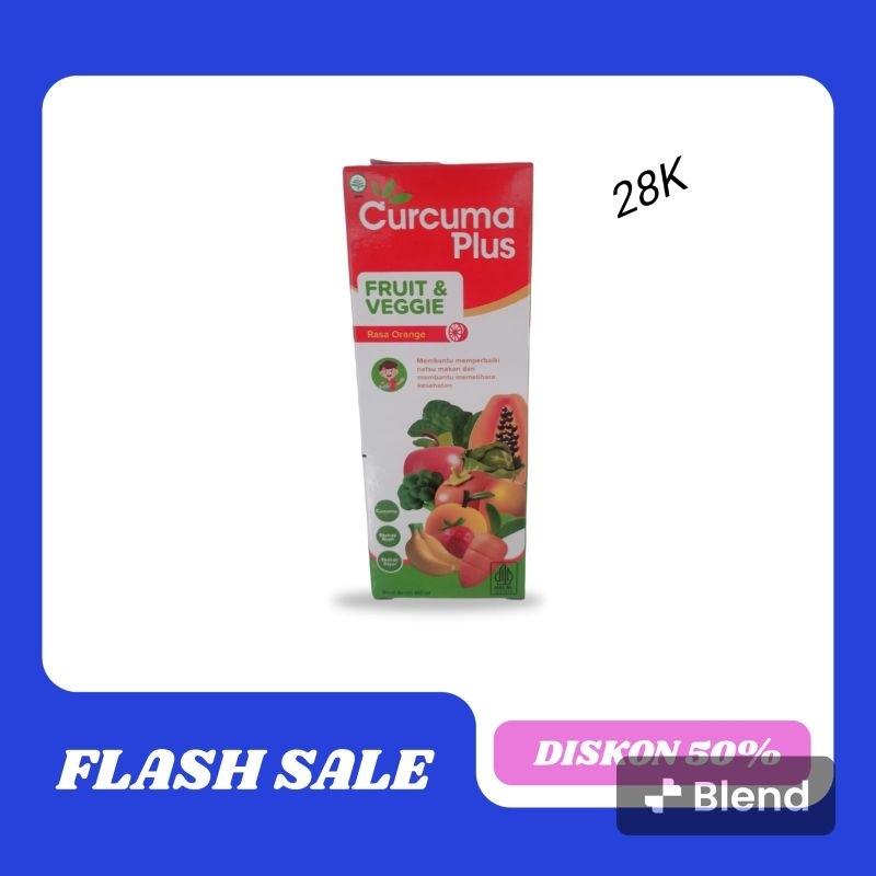 Jual CURCUMA PLUS FRUIT VEGGIE 100 ml Rasa jeruk- vitamin Nafsu Makan ...